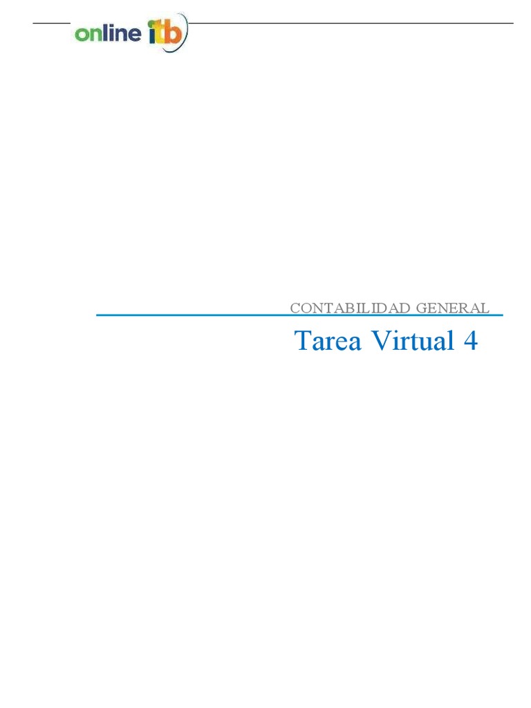 Tarea Virtual 4 Unidad 3 PDF | PDF | Contabilidad | Bancos