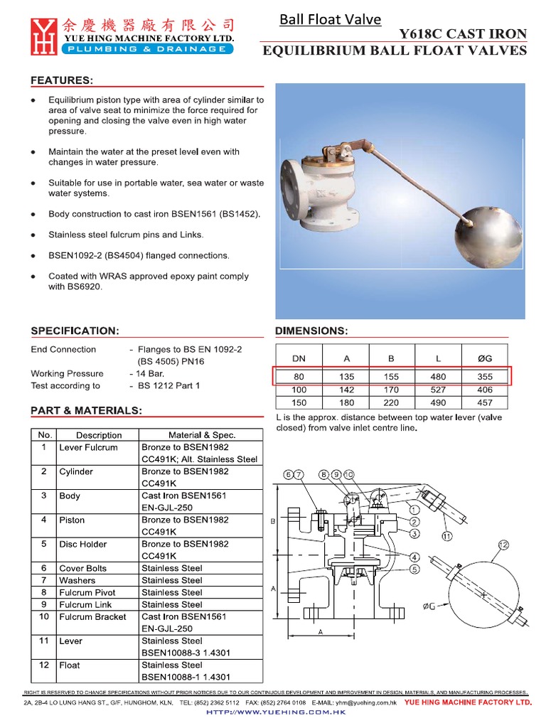 Ball Float Valve | PDF