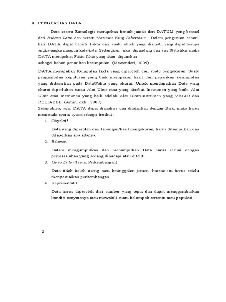 Jenis dan Skala Data Penelitian | PDF