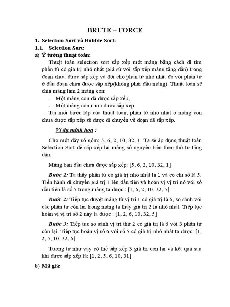 Brute Force Divide and Conquer | PDF