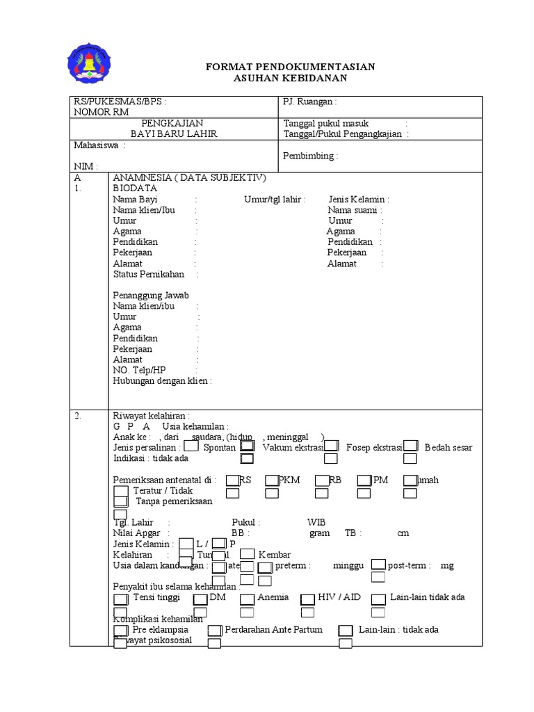 Format Askeb BBL | PDF