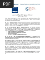 Sample of Humanitarian Parole Cover | PDF | Government | International Law