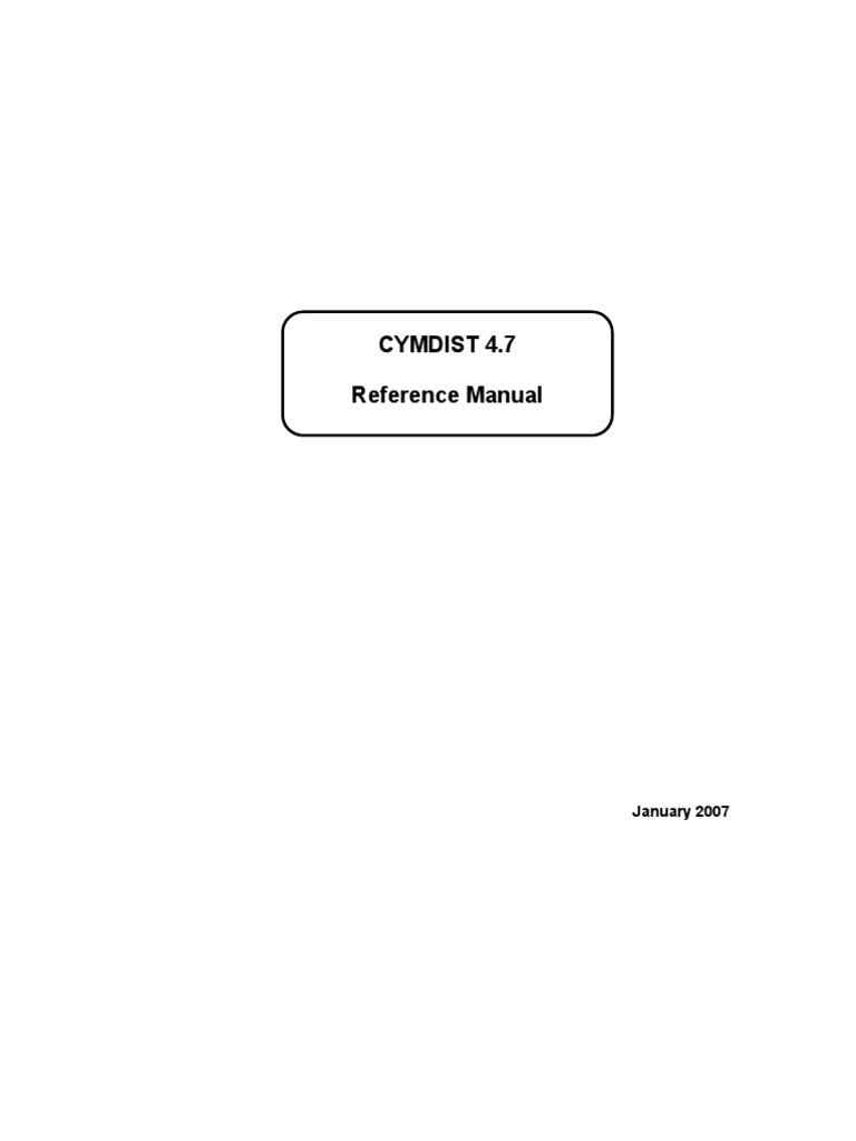 CYMDIST | PDF | Microsoft Windows | Graphical User Interfaces