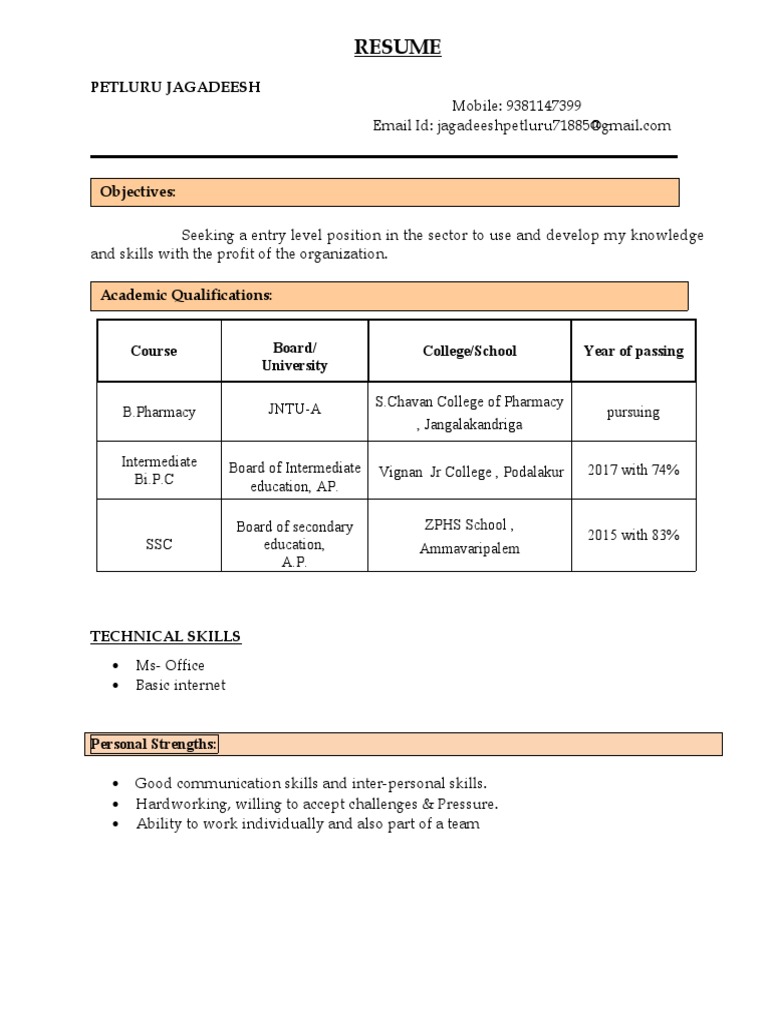 Jagadeesh Resume | PDF