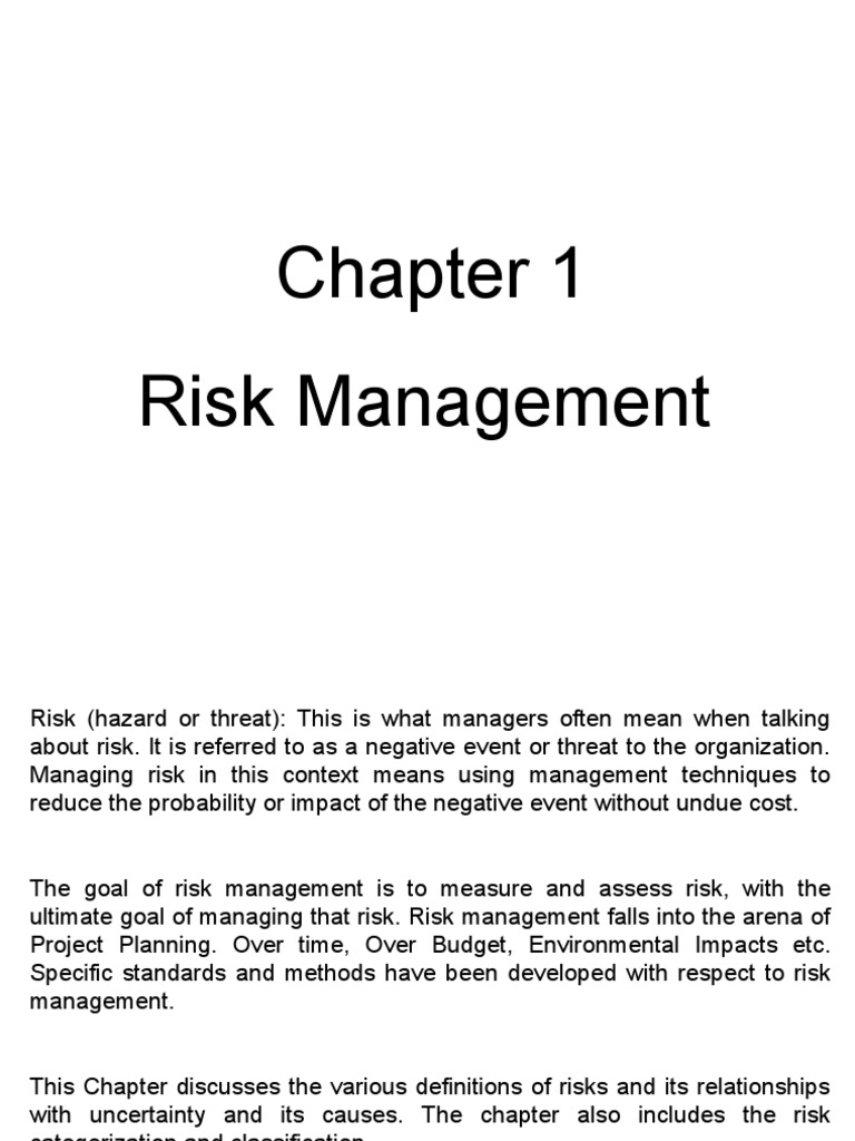 Risk Management | PDF | Risk | Risk Management