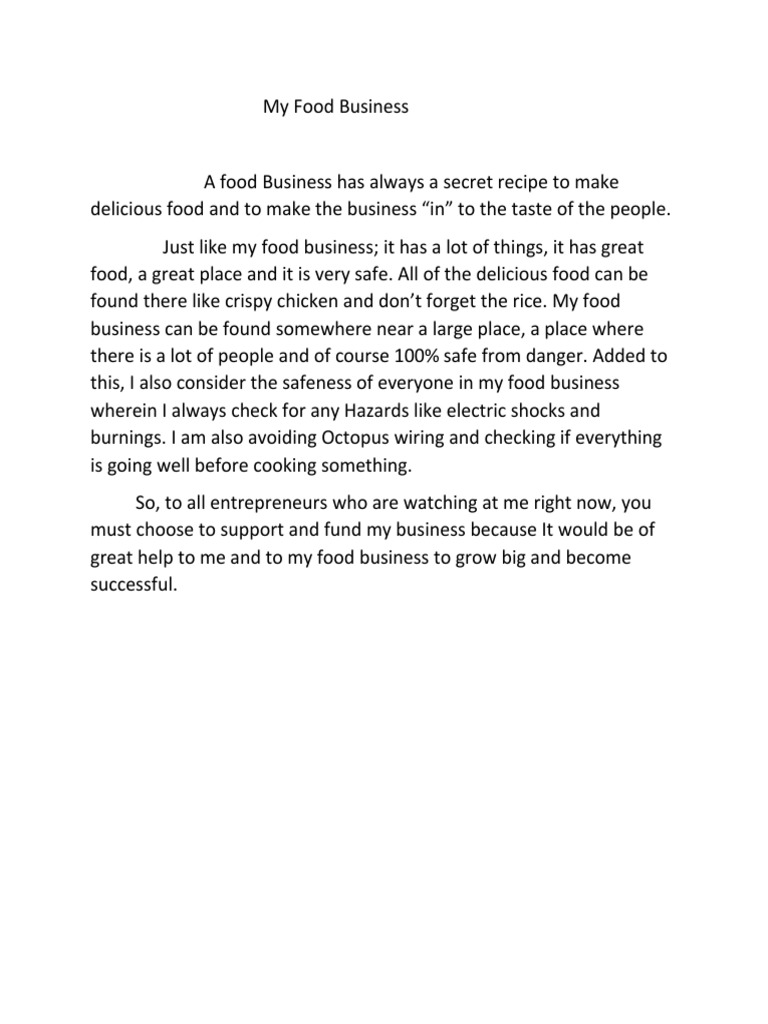 Food Business | PDF