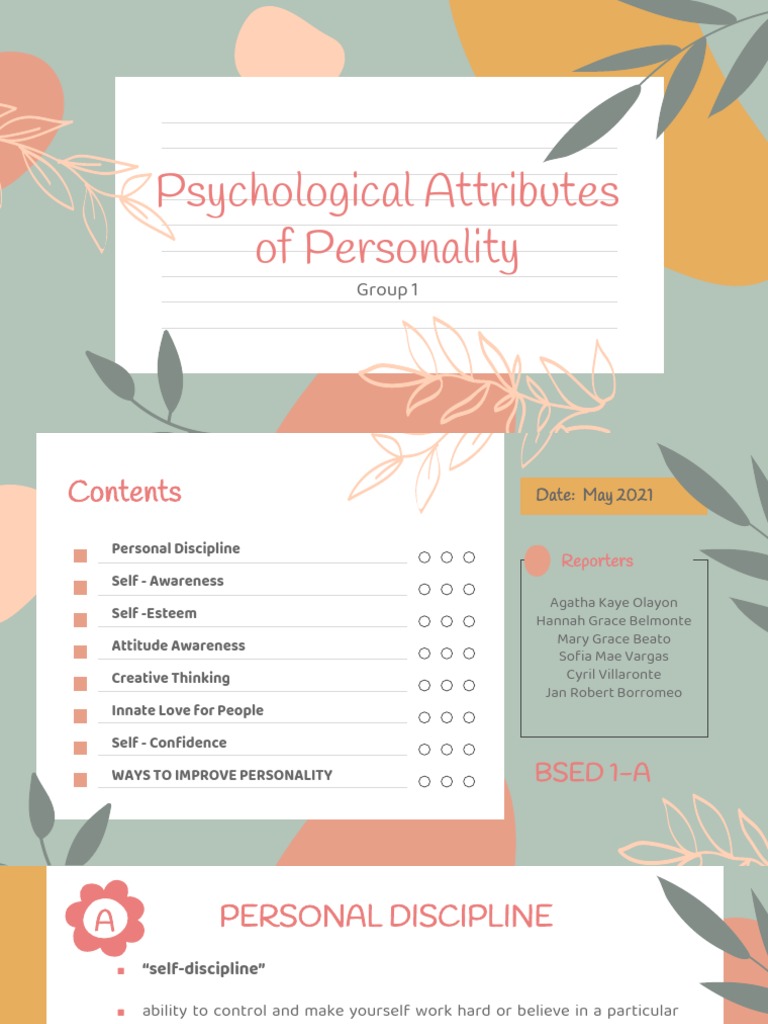Personality Development Guide | PDF | Self Esteem | Attitude (Psychology)