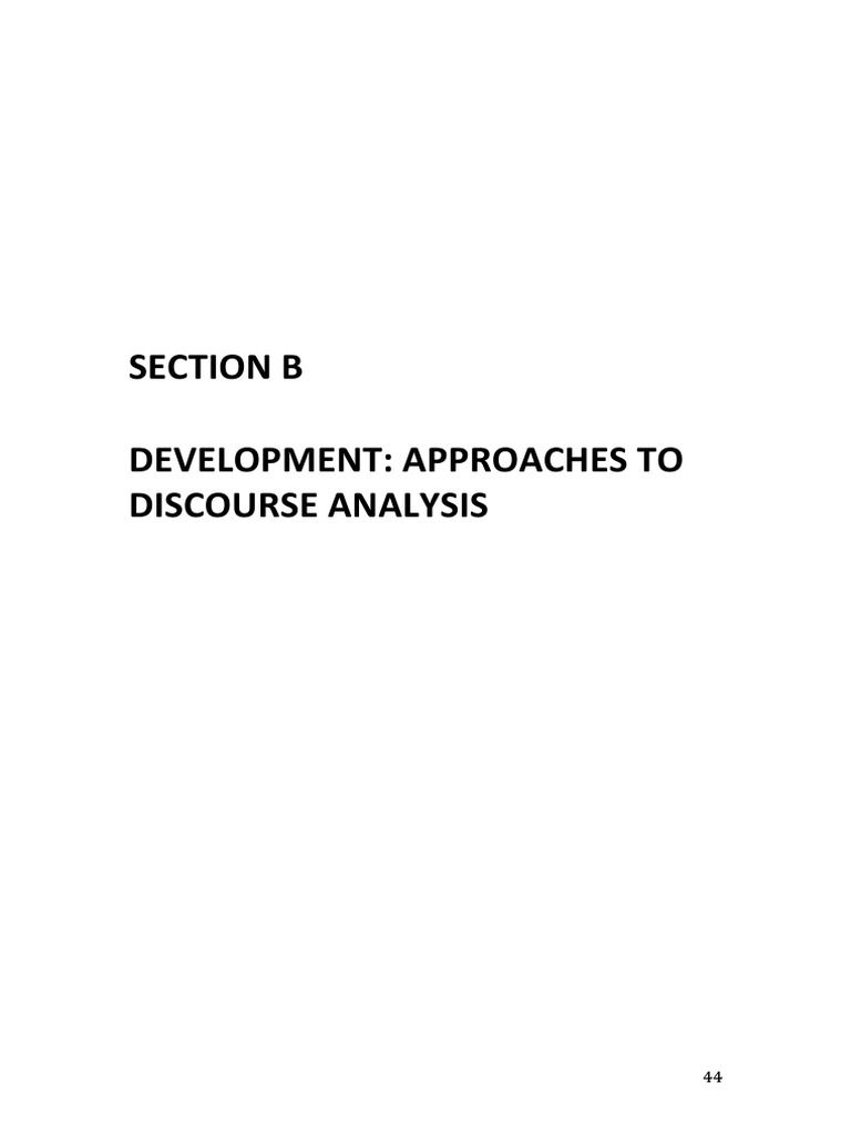 Chapter 2 Discourse | PDF | Discourse | Sentence (Linguistics)