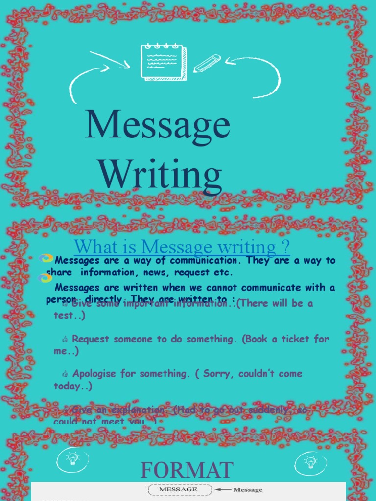Composition - Message Writing | PDF | Linguistics | Grammar