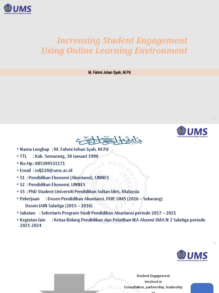 Increasing Student Engagement Through Online Learning Environments: A ...