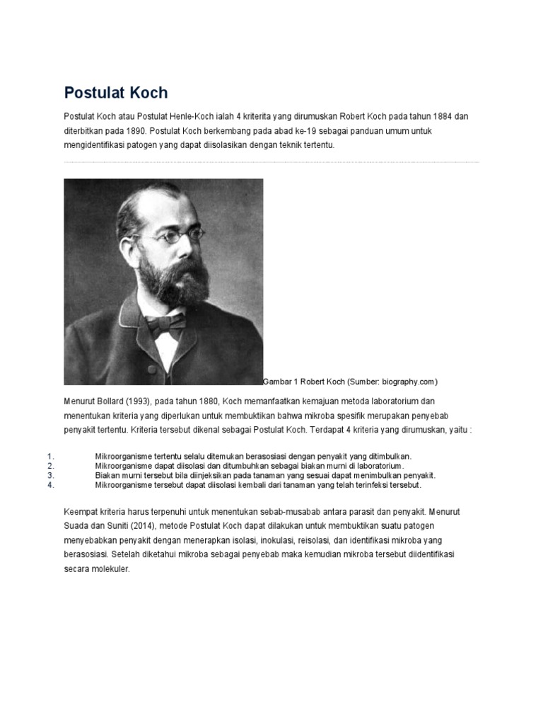 Postulat Koch | PDF