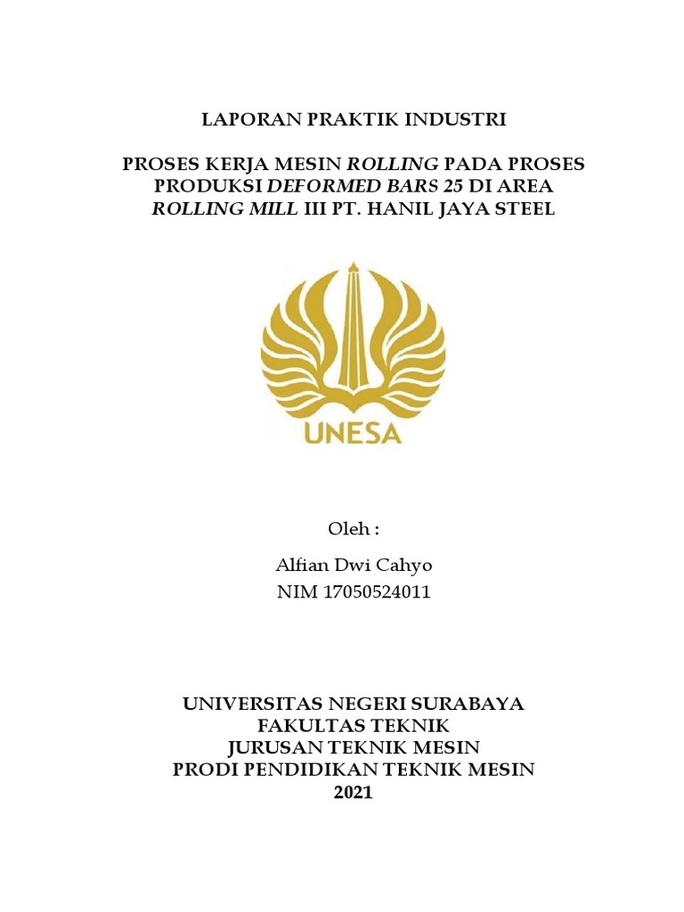 Proses Kerja Mesin Rolling di Hanil Jaya Steel | PDF | Seni | Teknologi & Rekayasa