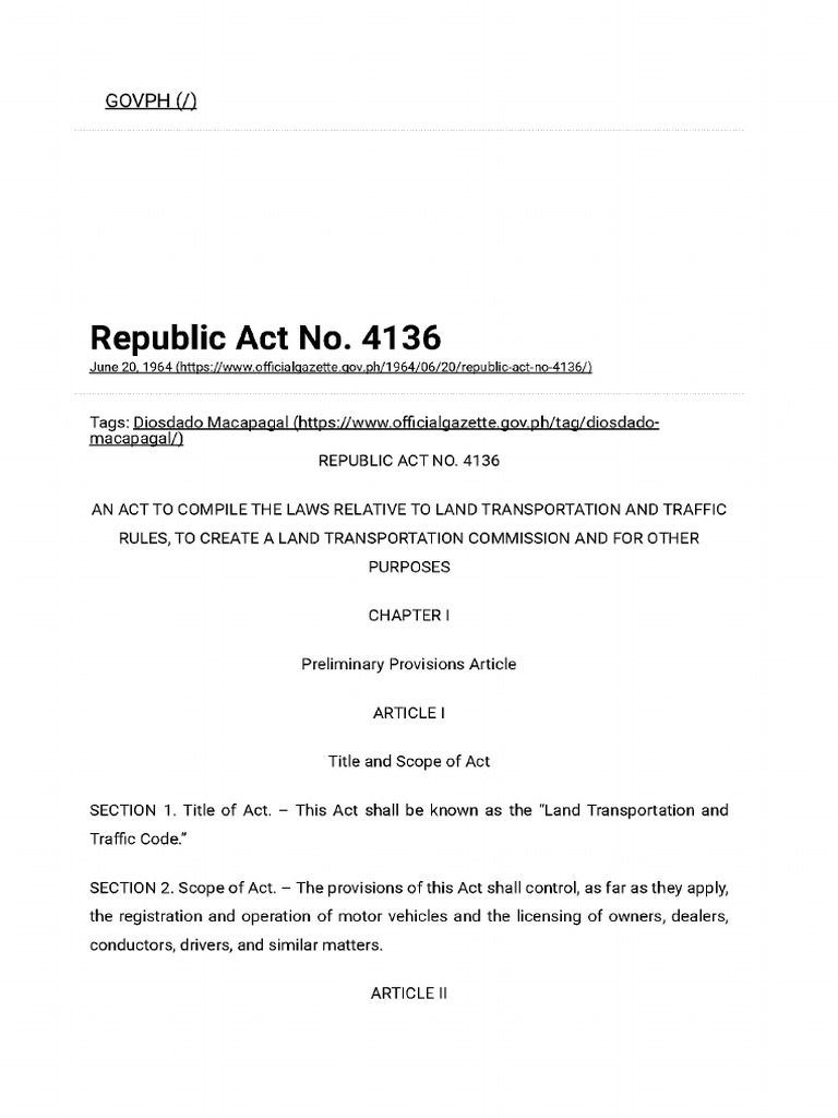 Ra 4136 | PDF