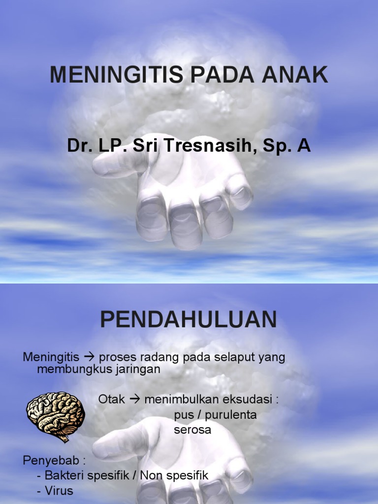 Meningitis Anak: Gejala dan Pengobatan | PDF