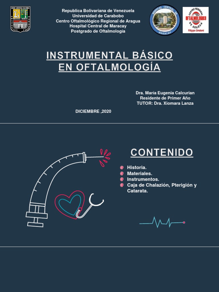 Instrumental Quirúrgico en Oftalmología | PDF | Oftalmología | Ojo