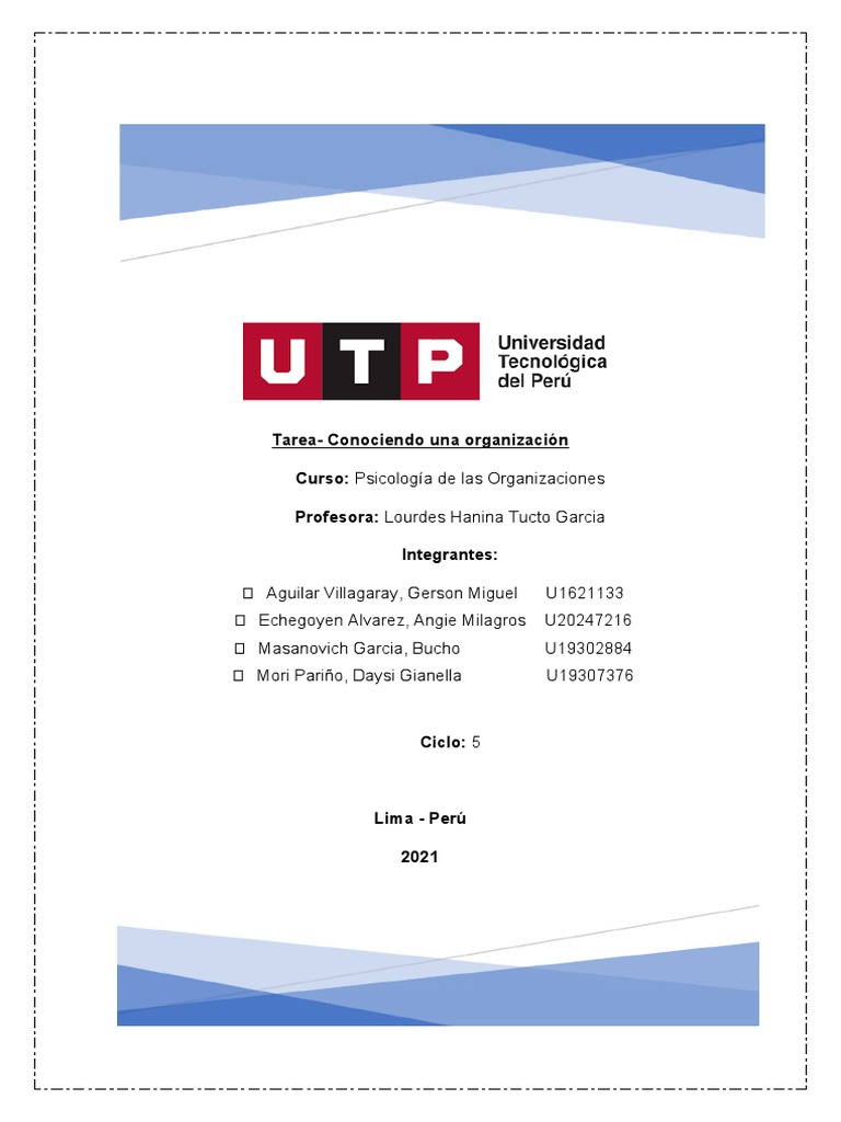 Tarea S2. Conociendo Una Organización Sem2 | PDF | Bancos | Gobierno corporativo