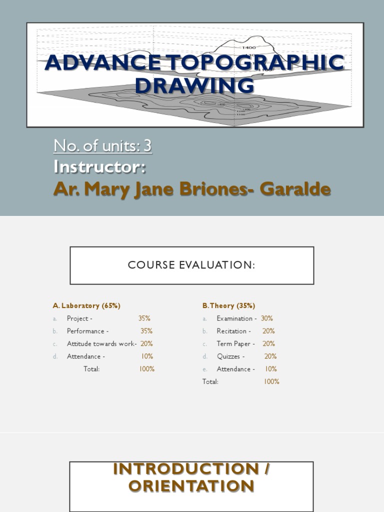 Advance Topographic Drawing 1 | PDF