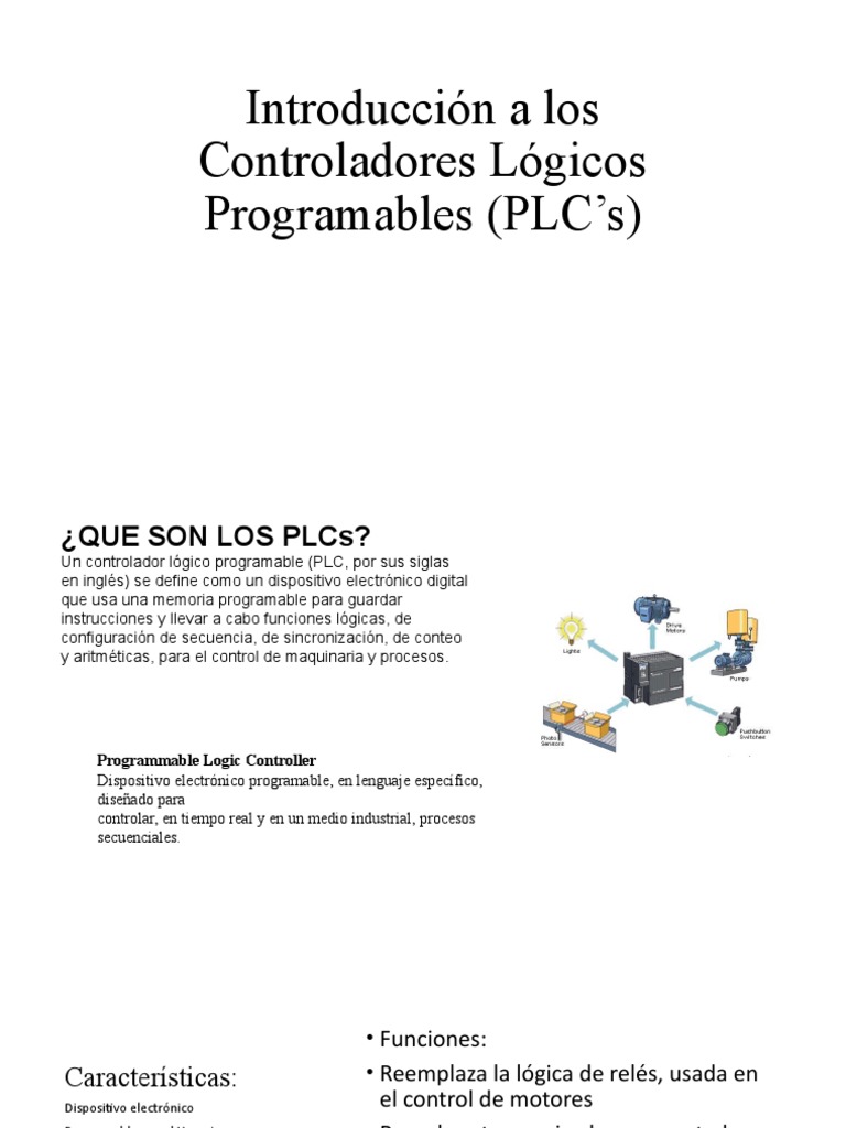 Introducción Al PLC | PDF | Controlador lógico programable | Programación