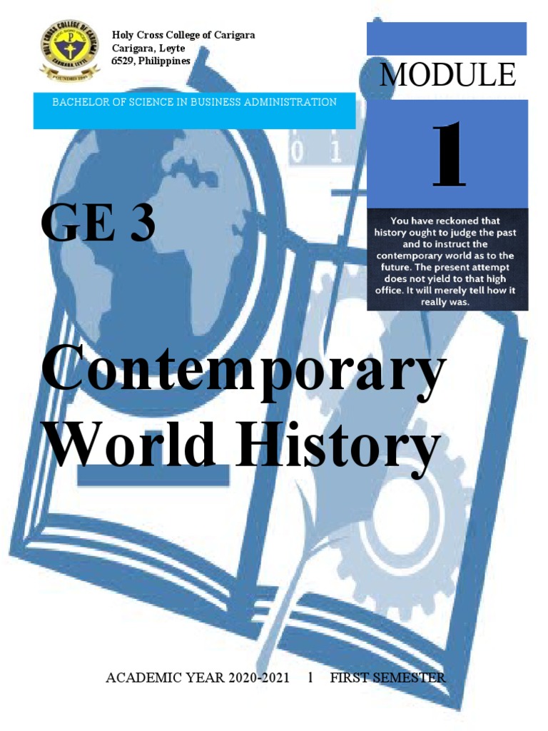 GE 3 Contemporary World History Module | PDF | Globalization