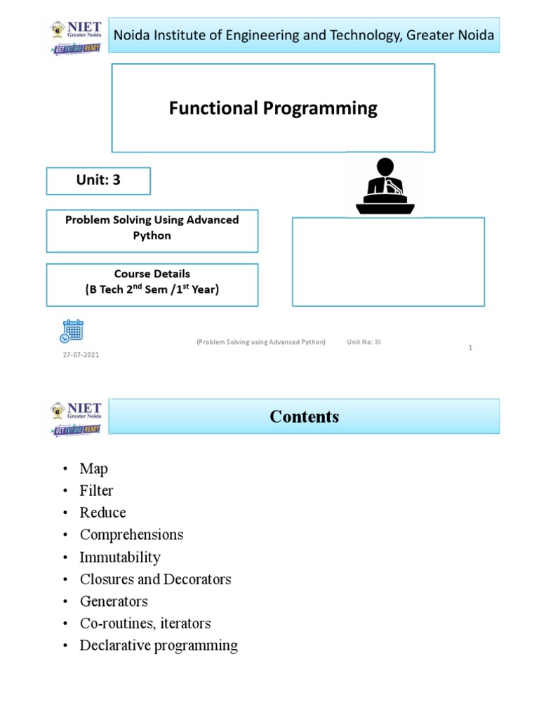 Python Unit 3 Pdf Anonymous Function Functional Programming 
