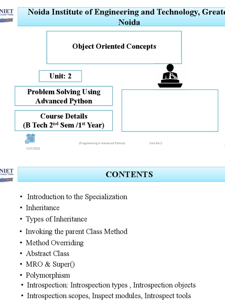 Python Unit 2 | Download Free PDF | Inheritance (Object Oriented ...