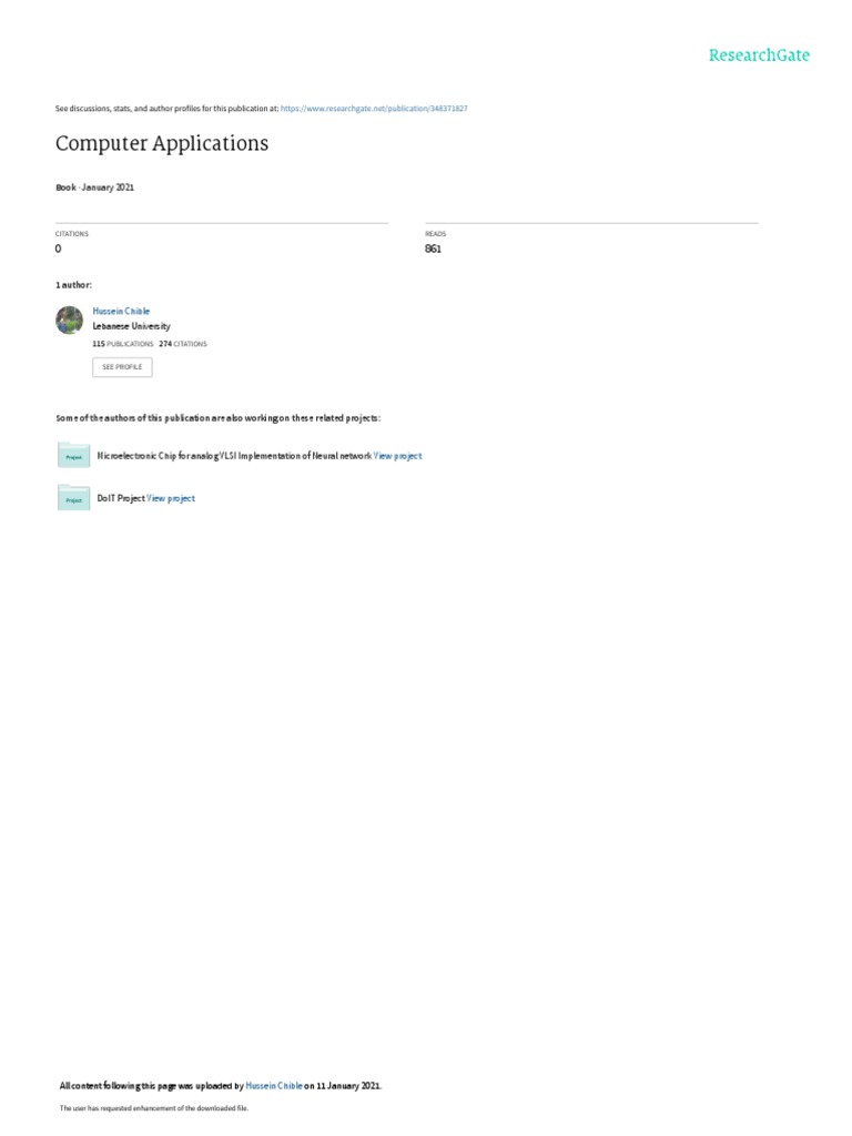 Computer Applications 2021 T | PDF