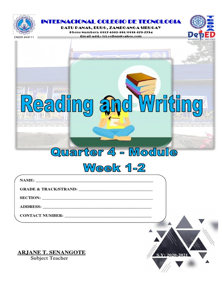 ReadingWriting Q4 Week 1 2 | PDF | Intertextuality | Popular Culture & Media Studies