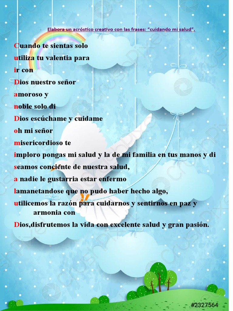 Acrostico | PDF | Cocina, comidas y vino | Salud y bienestar