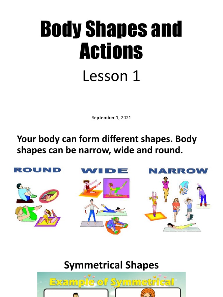 Body Shapes and Actions: Lesson 1 | PDF