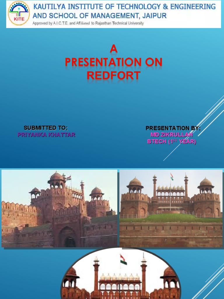 History and Architecture of Red Fort | PDF | Travel | Art
