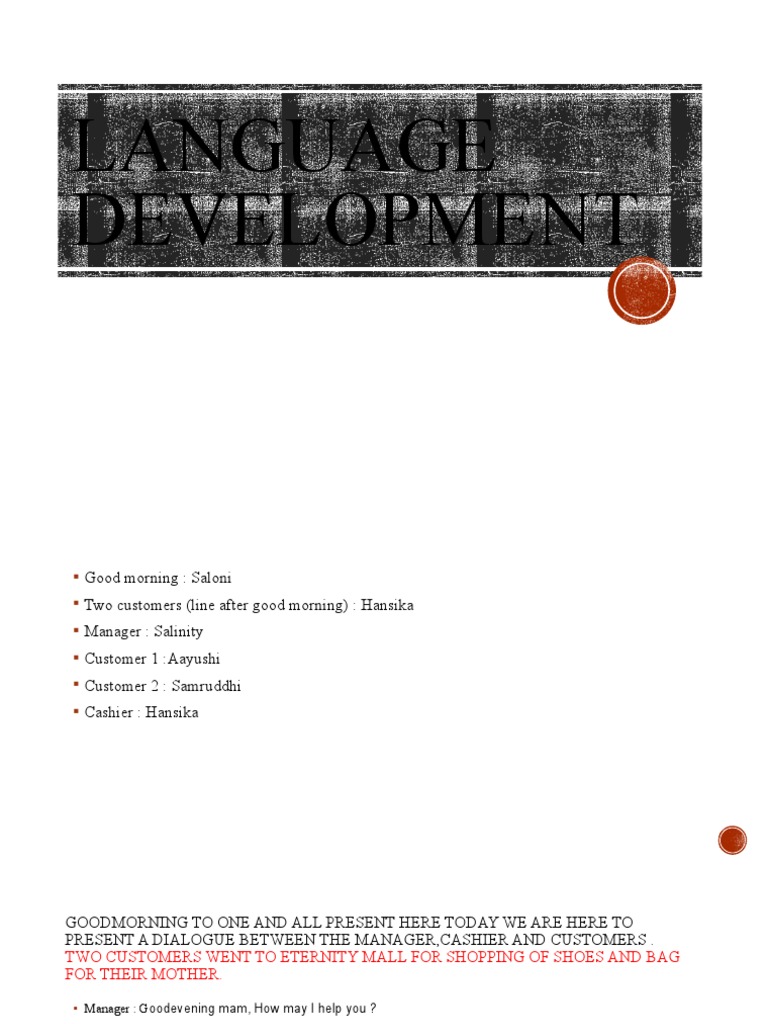 Language Development | PDF