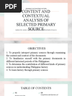 Content and Context Analysis - The Declaration of Philippine Independence | PDF | Philippines
