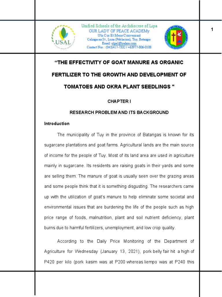 Research Part 2 Macase Manalo Ayano I V | PDF | Fertilizer | Manure