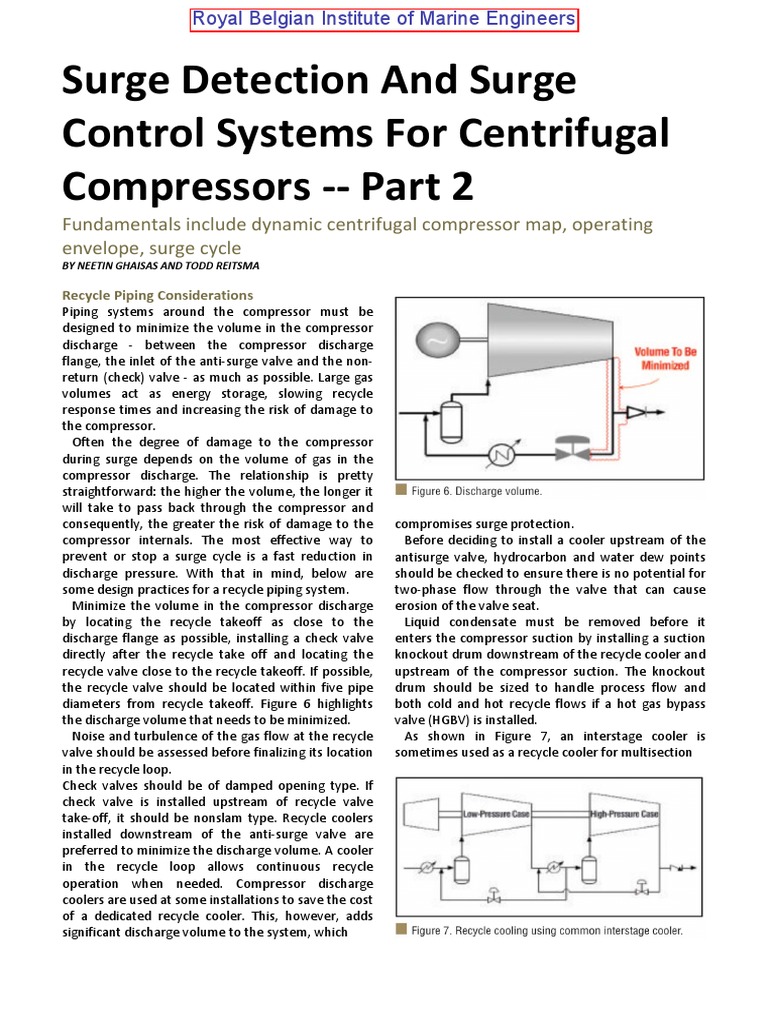 Surge Detection and Surge Control Systems For Centrifugal Compressors ...