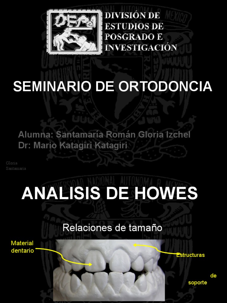 Analisis de Howes | Descargar gratis PDF | Diente | Ramas de Odontología