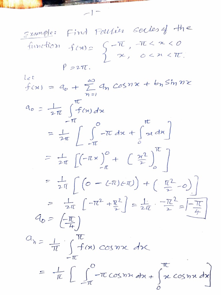 Example 1 Fourier Series | PDF