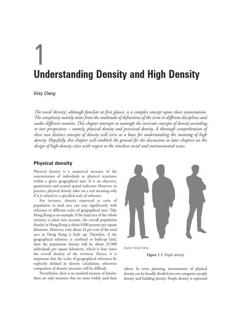Understanding High Density in Geography | PDF | Perception | Public ...