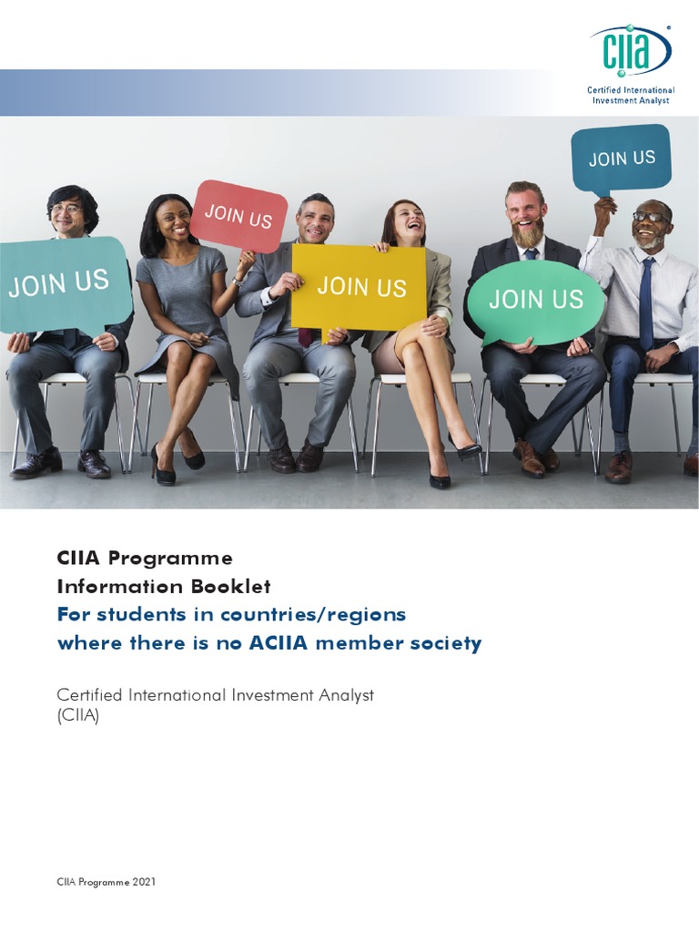 CIIA Programme Information Booklet | PDF | Test (Assessment ...