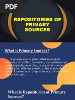 Lesson 4 Repositories of Primary Sources | PDF | Libraries