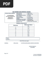 Aluminium 3rd Party Test Report Sample | PDF | Sets Of Chemical ...
