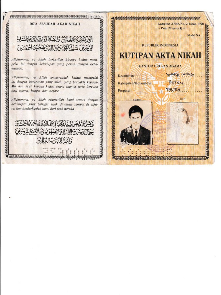 Akta Nikah LD Wero | PDF