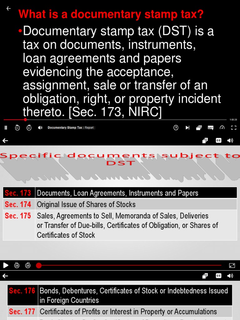 Documentary Stamp Tax | PDF | Taxes | Debt