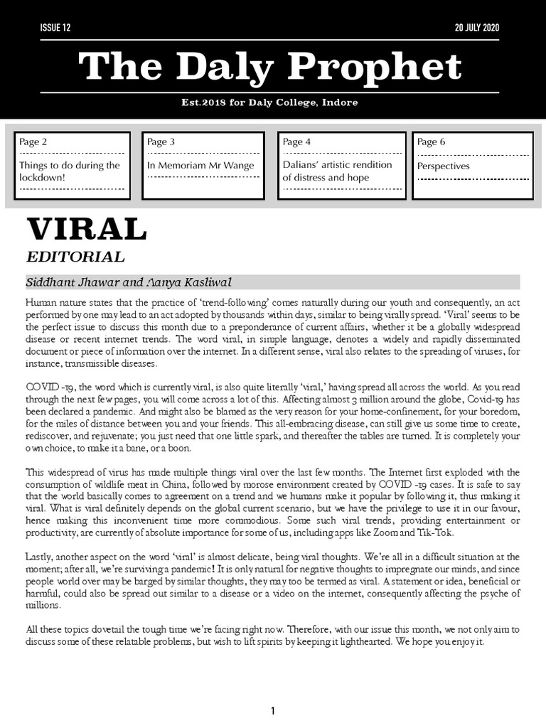 Daly Prophet Online Edition | PDF | Social Media | Popular Culture ...