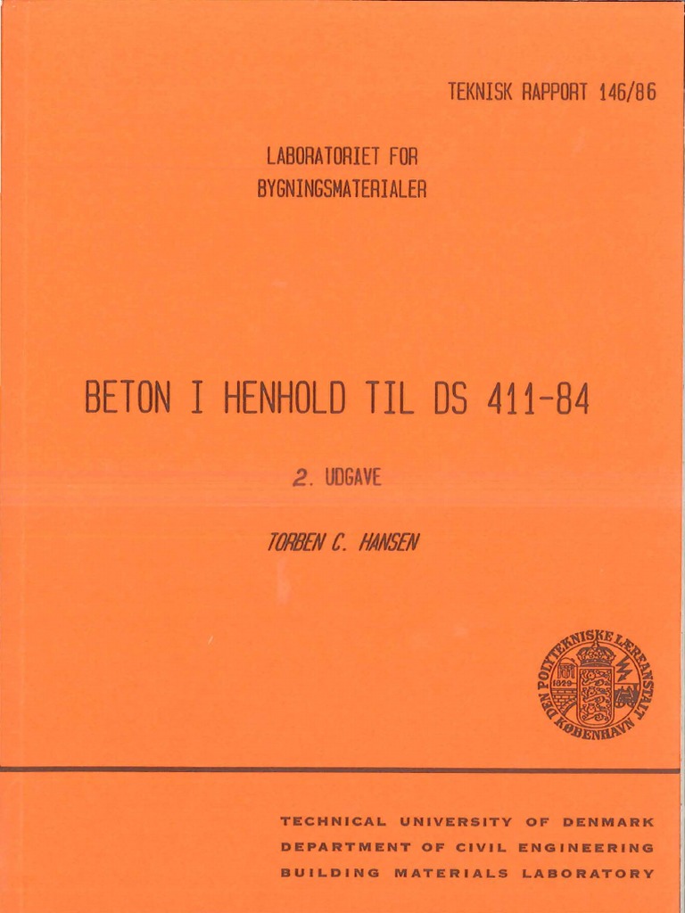 1435 - Beton I Henhold Til DS 411-1984 | PDF