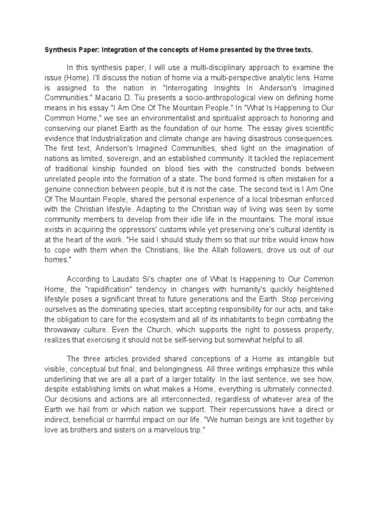 Synthesis Paper 1 | PDF