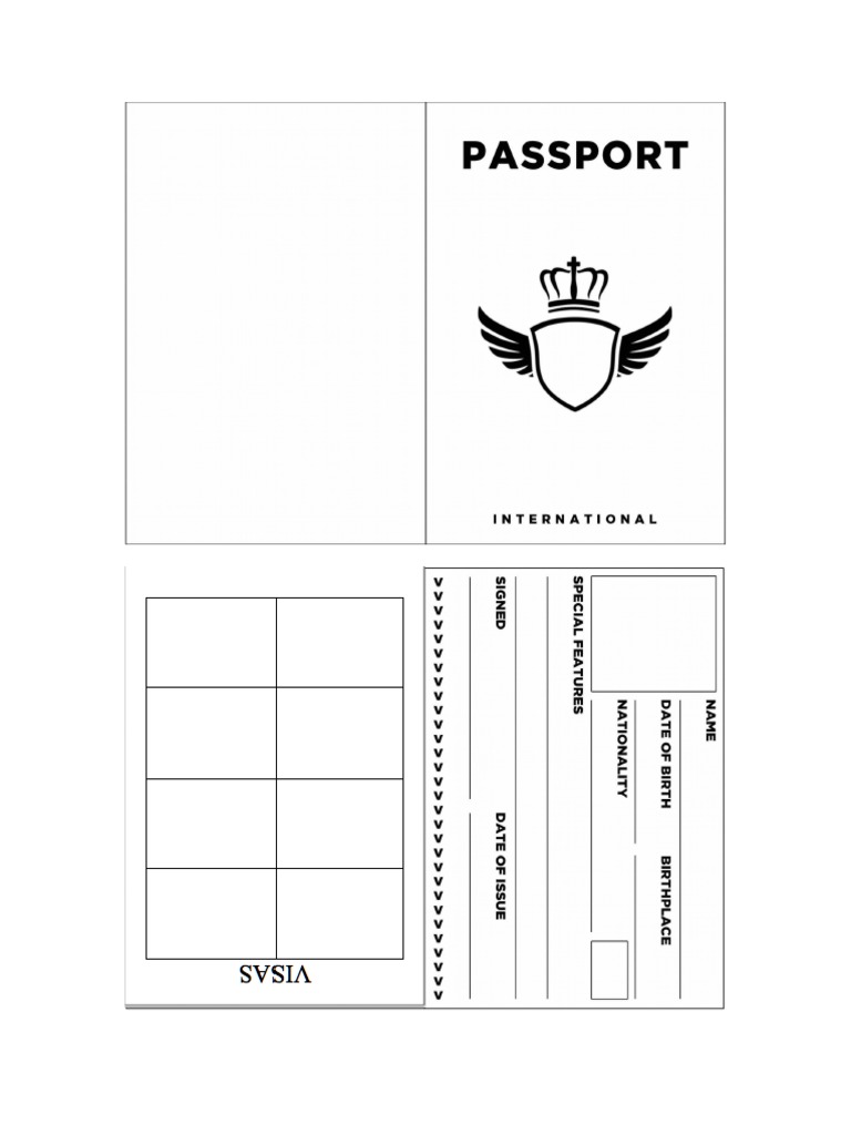Passport Template Fun Activities Games - 80245 | PDF