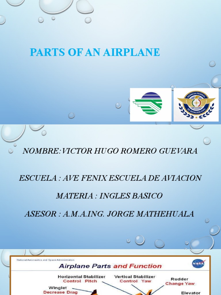 Partes de un Avión: Guía Básica | PDF