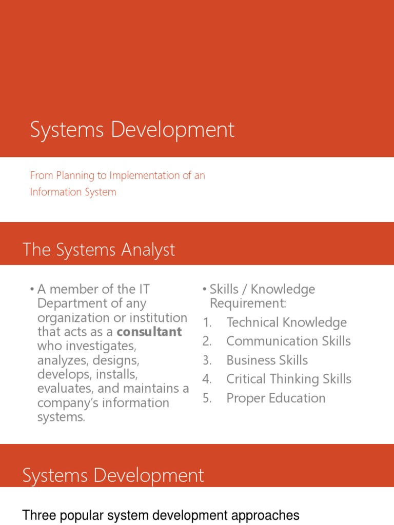GIT Systems Development | PDF | Feasibility Study | Return On Investment