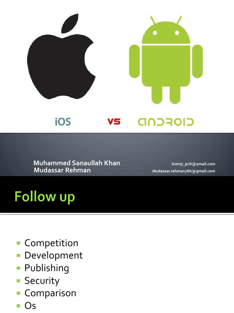 Android Vs Ios Presentation Detailed Slides 1 | PDF | Ios | Android ...