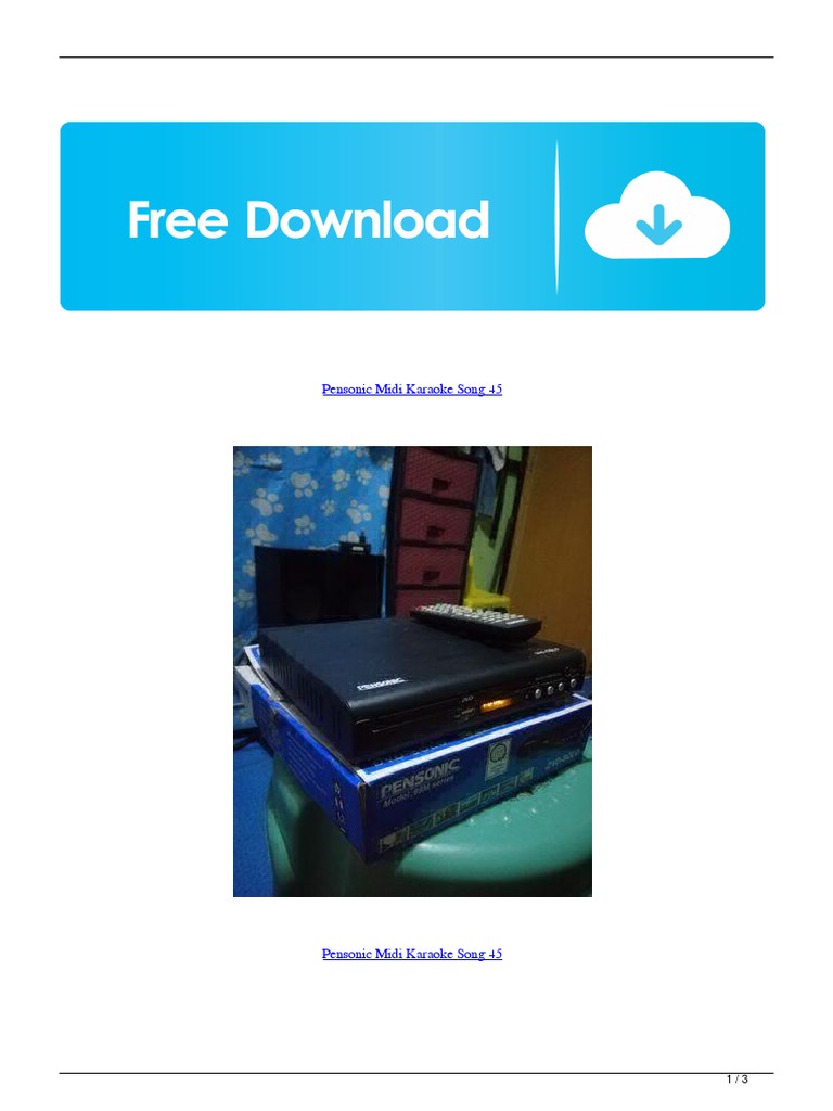 Pensonic Midi Karaoke Song 45 | PDF | Compact Disc | Digital Technology